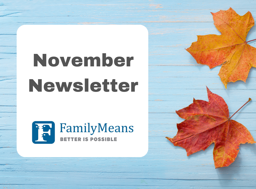 FamilyMeans November Newsletter | FamilyMeans